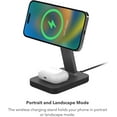 Mophie Snap+ 2-in-1 Magnetic Charging Stand & Pad - 15W Cordless Power ...