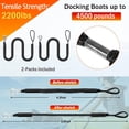 2 Pcs Boat Bungee Dock Lines, 4 Feet Mooring Rope for Docking Stretches ...