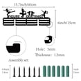1 pc Fashion Iron Medal Hanger Holder Display Wall Rack 3 Lines with ...