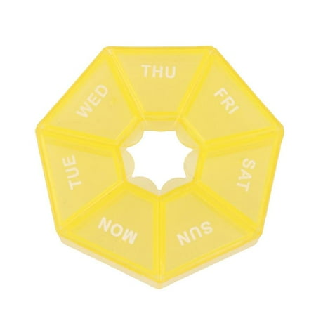 Pill Case Plastic 7 Days Tablet Candy Box Portable Storage Container ...