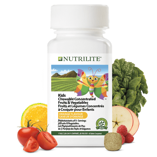 Amway Nutrilite Kids Chewable Concentrated Fruits and Vegetables ...