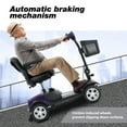 BTMWAY Portable Electric Mobility Scooter, 4-Wheel, 300lbs, Foldable ...