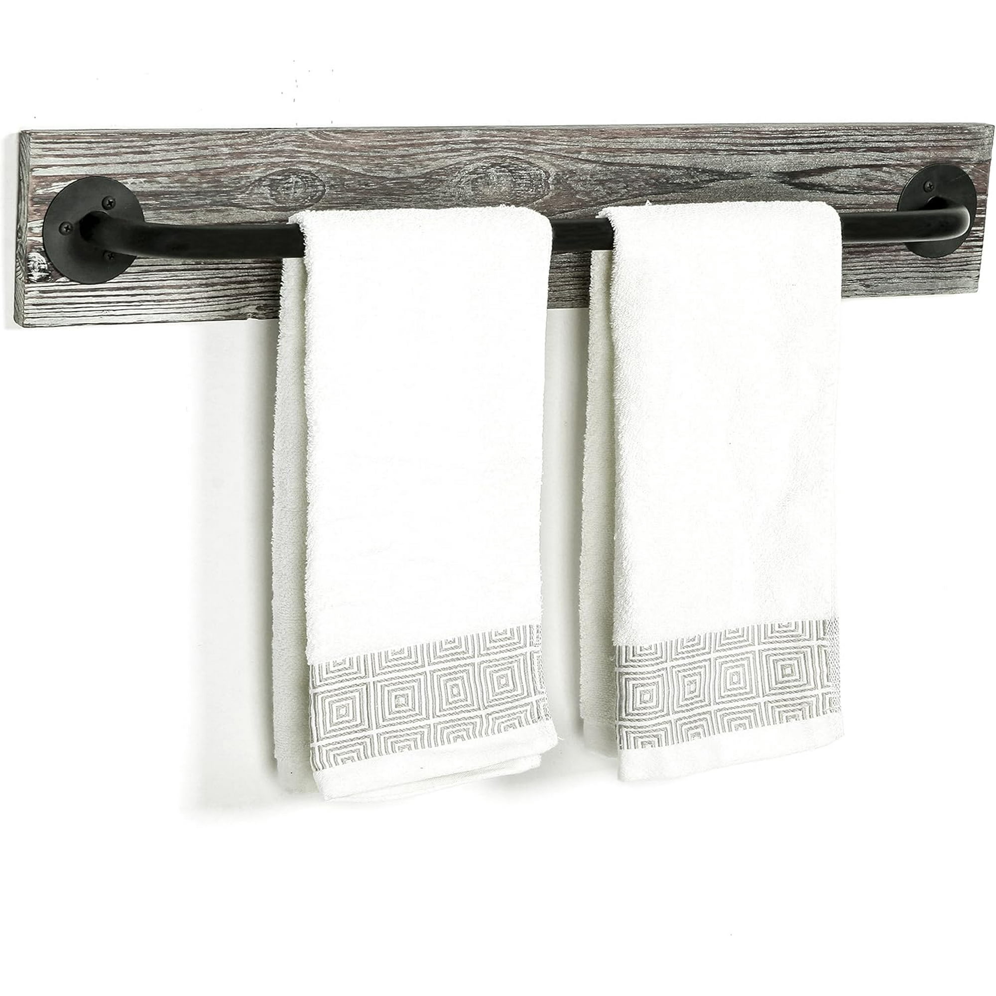 Click here for Ershilou Mygift Torched Wood & Black Metal Hanging... prices