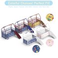 LHYY Metal Junior House Twin Loft Bed with Slide and Curtain Set,Super ...