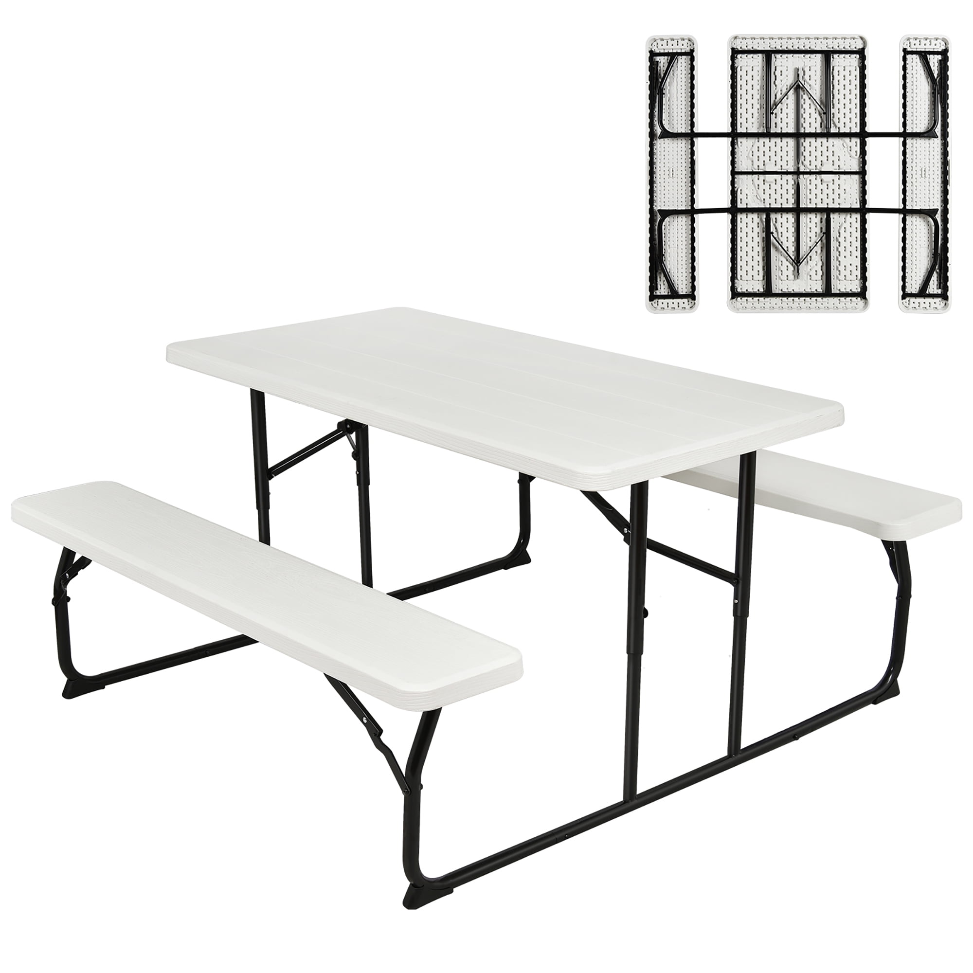 Click here for Costway Foldable Picnic Table Bench Set Outdoor Ca... prices