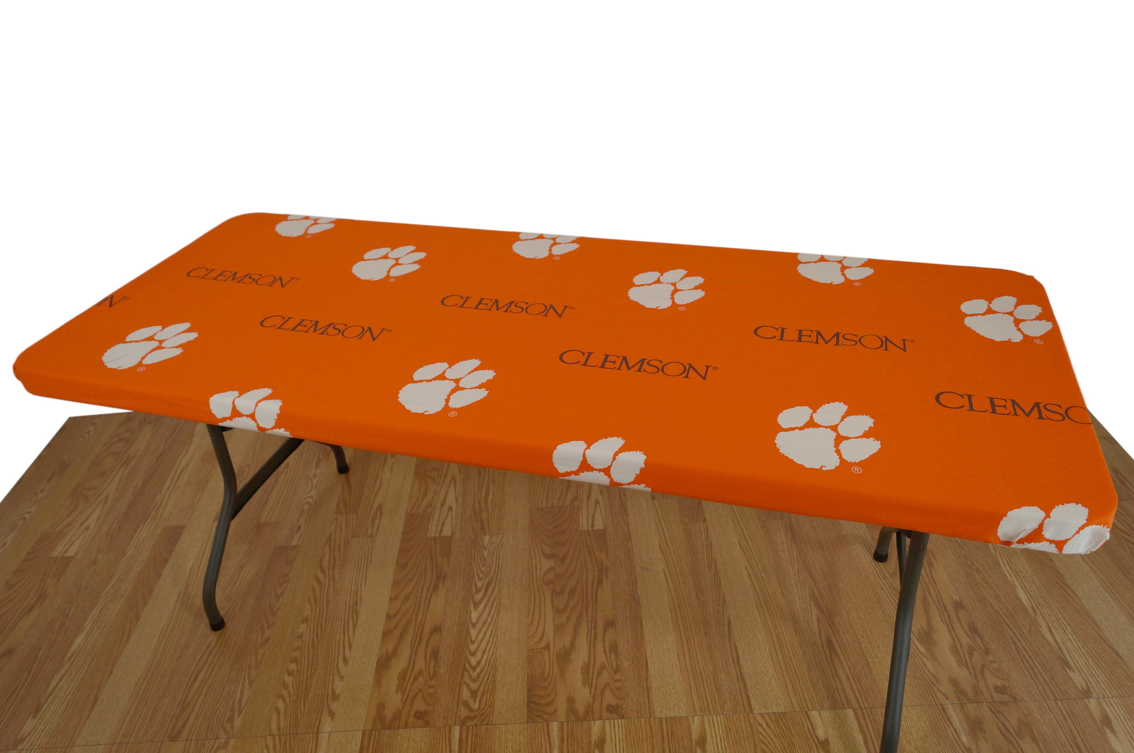 College Covers Clemson Tigers Tailgate Fitted Tablecloth, 96" x 30", 8 ...