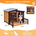 Large Indoor Outdoor Dog House,Wood Insulated Dog House,Weatherproof ...