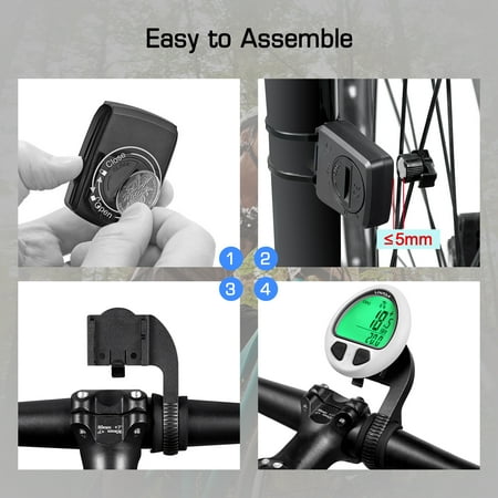 Lixada Biker Speedometer,Bike Computer Wired/bike Computer Siuke Buzhi ...