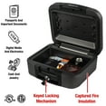 SentrySafe CHW20201 Fire-Resistant and Water-Resistant Chest Safe with Tubular Key Lock 0.28 Cu ...
