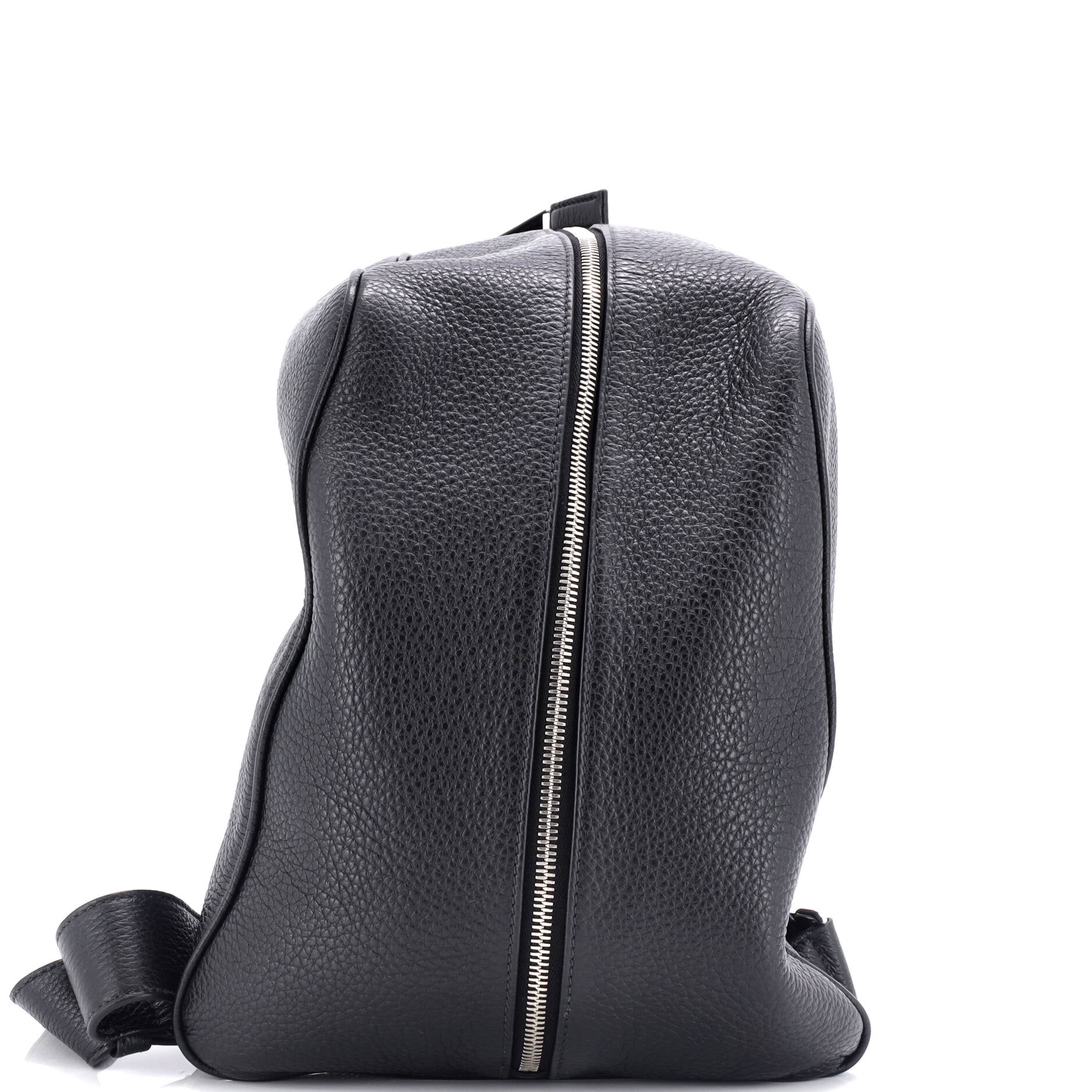 Pre-Owned Triangle Zip Backpack Leather By Rebag - Walmart.com