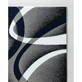 Glory Rugs Area Rug 5x7 Navy Door Mat Modern Swirls Carpet Bedroom ...