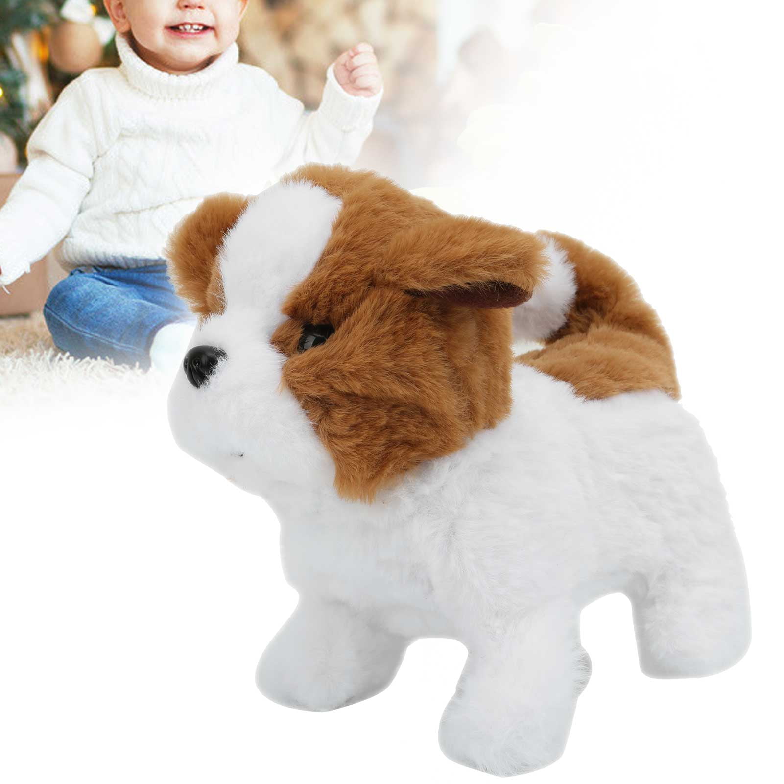 Perro de peluche electrónico, mueco de perro suave y realista, para ...