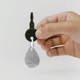 30Pcs Stainless Steel Numbered Key Tags Plated Silver Metal Number Id ...