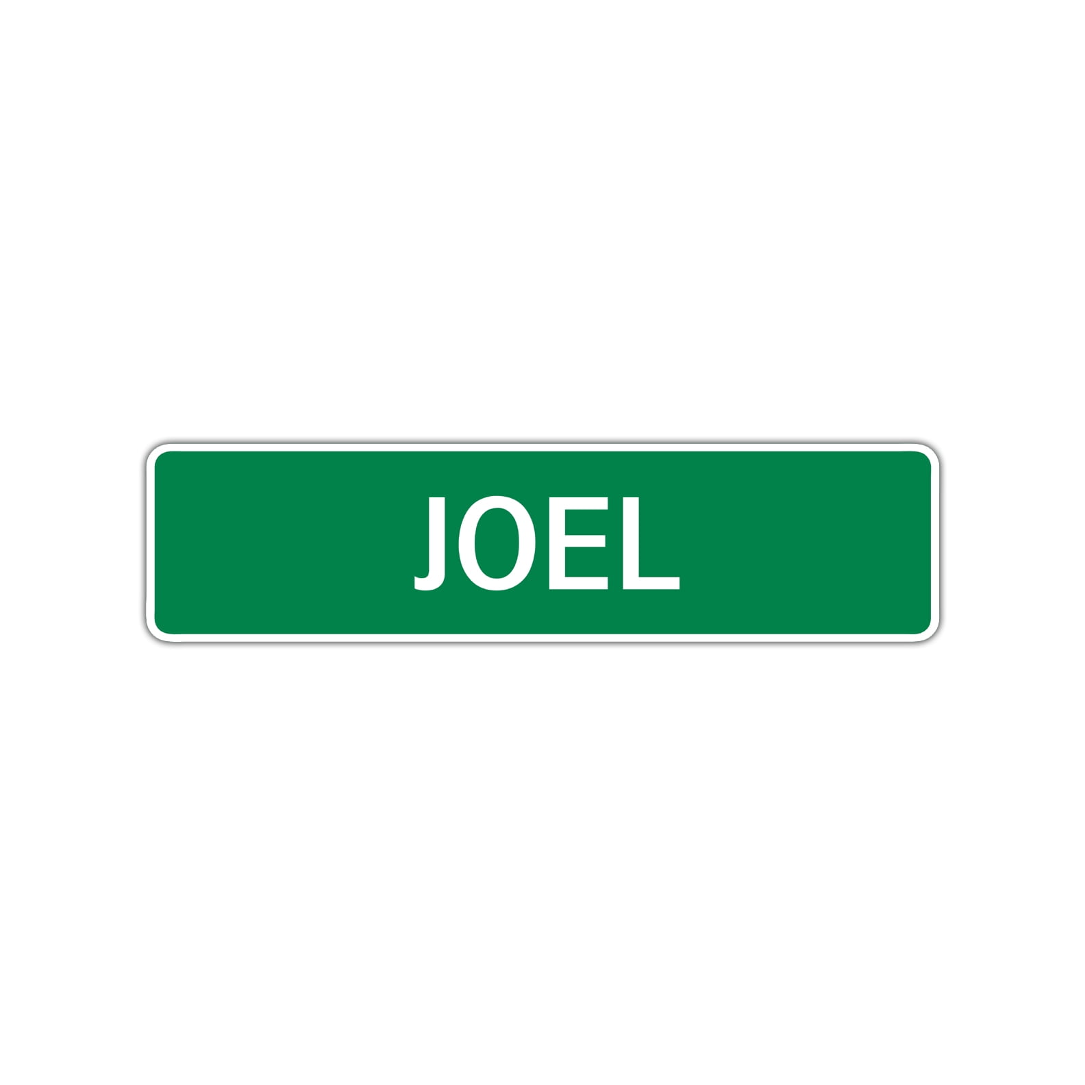 Joel Boys Children Name Letter Printed Plaque Decoration Kids Novelty ...
