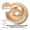 Sharp High Steel 4" Stump Grinder Disc Angle Grinder Mounted Wood ...