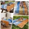 Coastal Orange Beach Blue Sky Table Cloth 60x60in, Waterproof Square ...