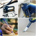 Heavy Duty 4-in-1 Staple Gun, 6000pcs Staples Manual Brad Nailer ...