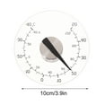 Stick On Window Thermometer Temperature Indoor/Outdoor Waterproof Dial Round 4.3 Inch Diameter ...