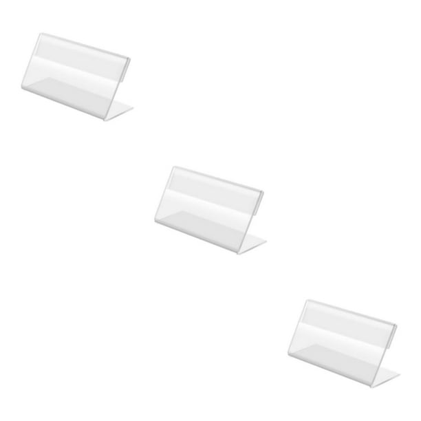 Transemion 50piece Clear Desktop Sign Labels Display Holder Tool For ...