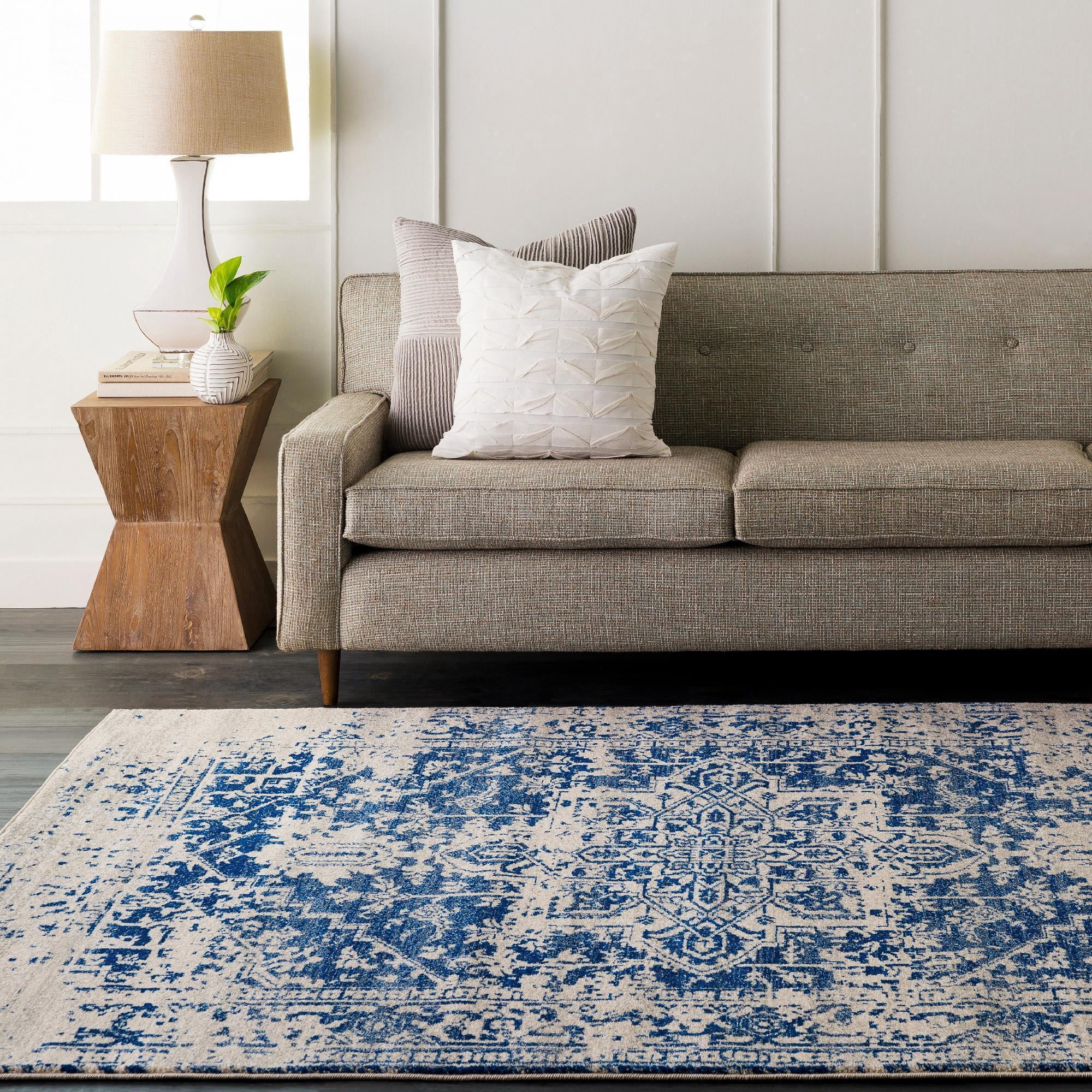 Mark&Day Area Rugs, 10x14 Amelia Traditional Navy Area Rug (10' x 14 ...