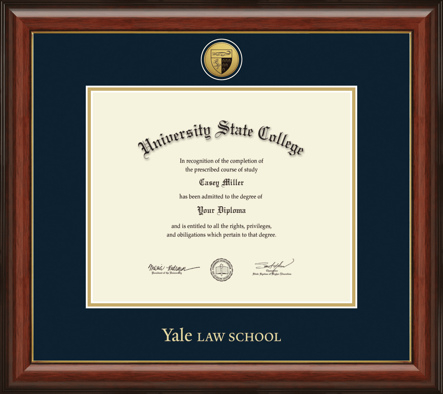 Yale University Law School Diploma Frame Document Size 12 625 X 10 yale-university-law-school-diploma-frame-document-size-12-625-x-10