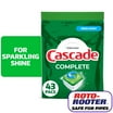 Cascade Complete Pods, Action Pacs Dishwasher Detergent, Lemon, 59 Ct ...