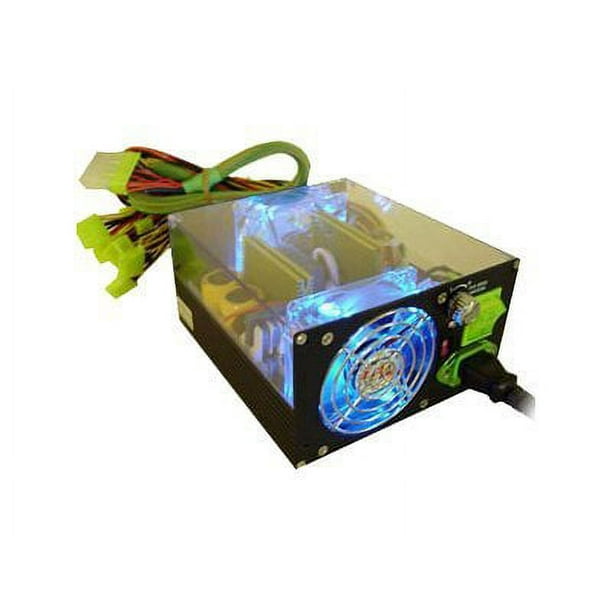 Apevia Aluminum See-Through ATX-AS500W - Power supply (internal) - ATX ...