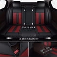 Leather Car Seat Cover Set Front and Rear Automobile Seat Covers PU ...
