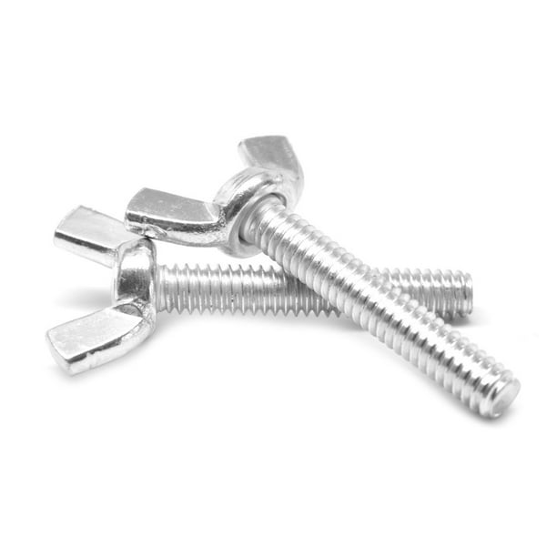 #10-32 x 3/8 Fine Thread Forged Wing Screw Low Carbon Steel Zinc Plated ...