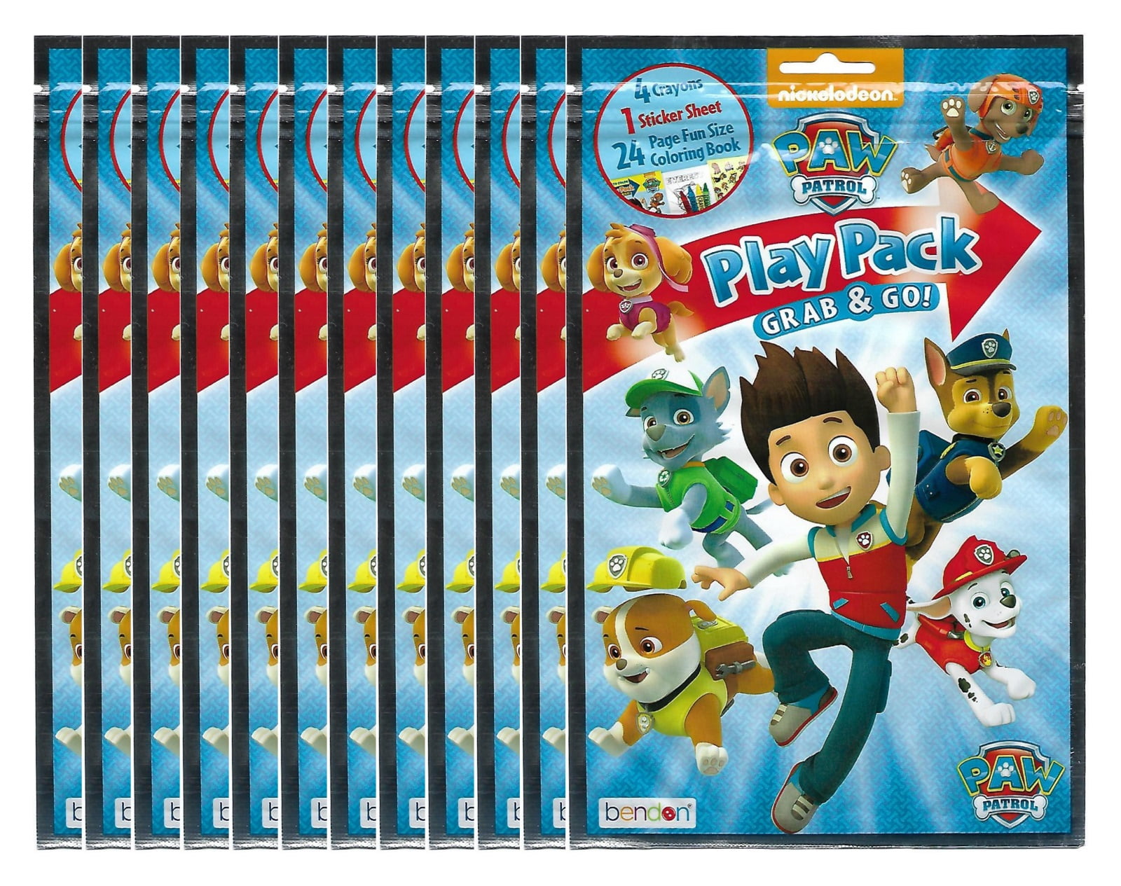 Nickelodeon Paw Patrol Grab & Go Play Packs (Pack of 12) - Walmart.com