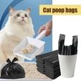 100 PCS of 1 Set Black Trash Bags with Handles, Super Thick Plastic ...