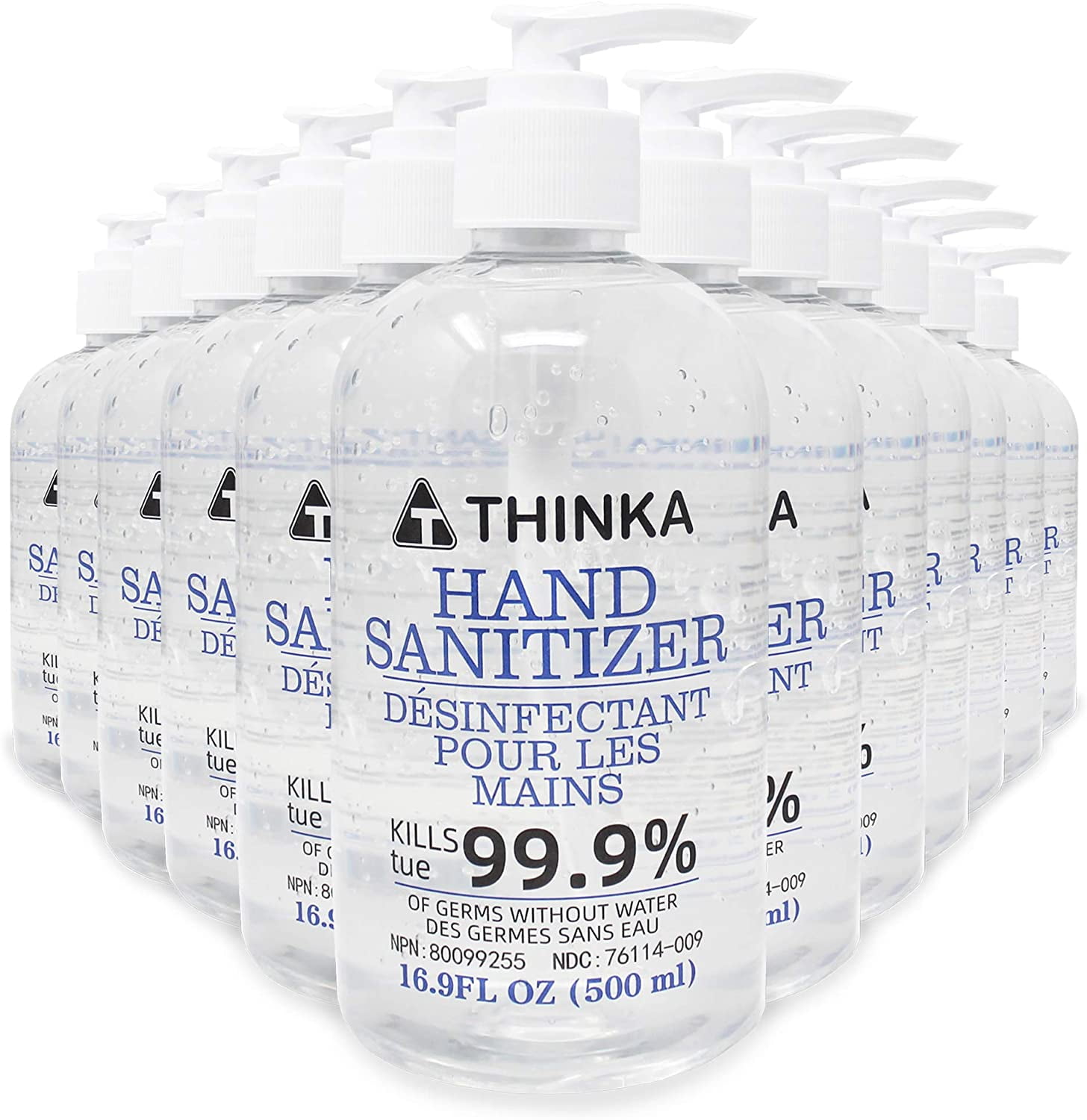 [12 bottles] THINKA HAND SANITIZER 70% Ethyl Alcohol (500ml) - USP ...