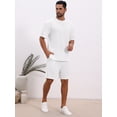 DARING DIVA Men's 2 Pieces Texture Crew Neck Shirt Top and Shorts ...