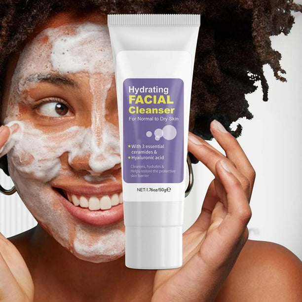 Limpiador facial hidratante Fiudx para pieles normales a secas con 3 ceramidas esenciales y ...