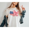 Coquette 4th of July Shirt, American Flag Map Shirt, USA T shirt, Women ...