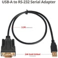 SIIG USB to RS-232 Serial Adapter Cable FTDI FT232 TAA compliant ...