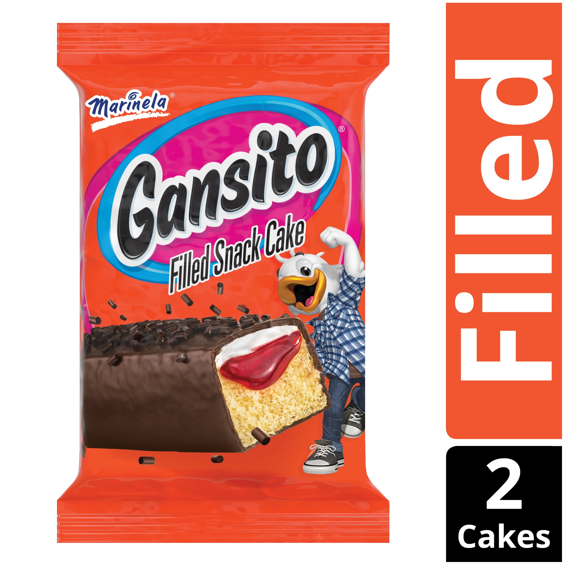 Marinela Marinela Gansito Snack Cakes, 2 count - Walmart.com - Walmart.com