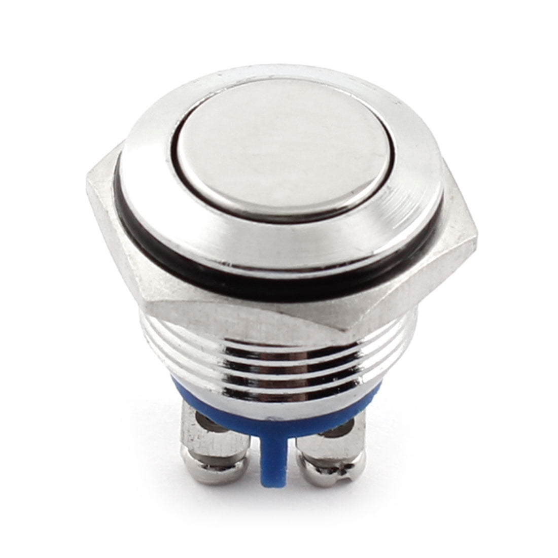 16mm Flat Top Button Momentary SPST Car Metal Push Button Switch ...