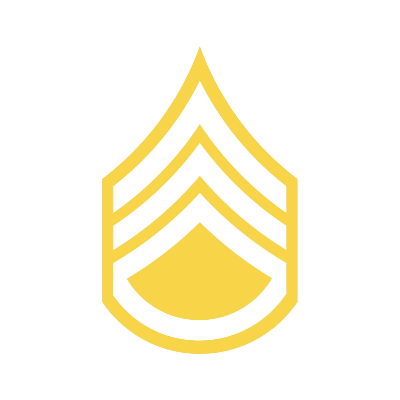 E-6 Staff Sergeant Rank Sticker Decal Die Cut - Self Adhesive Vinyl ...
