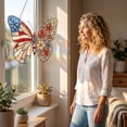 Acrylic Butterfly Hanging Ornament with Flag and Floral Pattern for ...