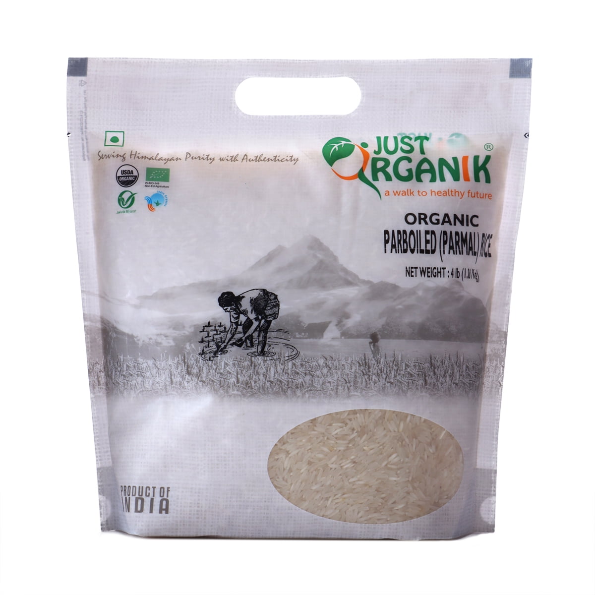 Just Organik Organic Idli Rice, Parboiled (Parmal), 4 lbs - Walmart.com