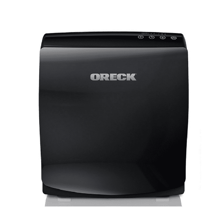 Oreck AirVantage 1 True HEPA Charcoal Air Purifier and Allergen Remover For Small To Medium Sized Room Black