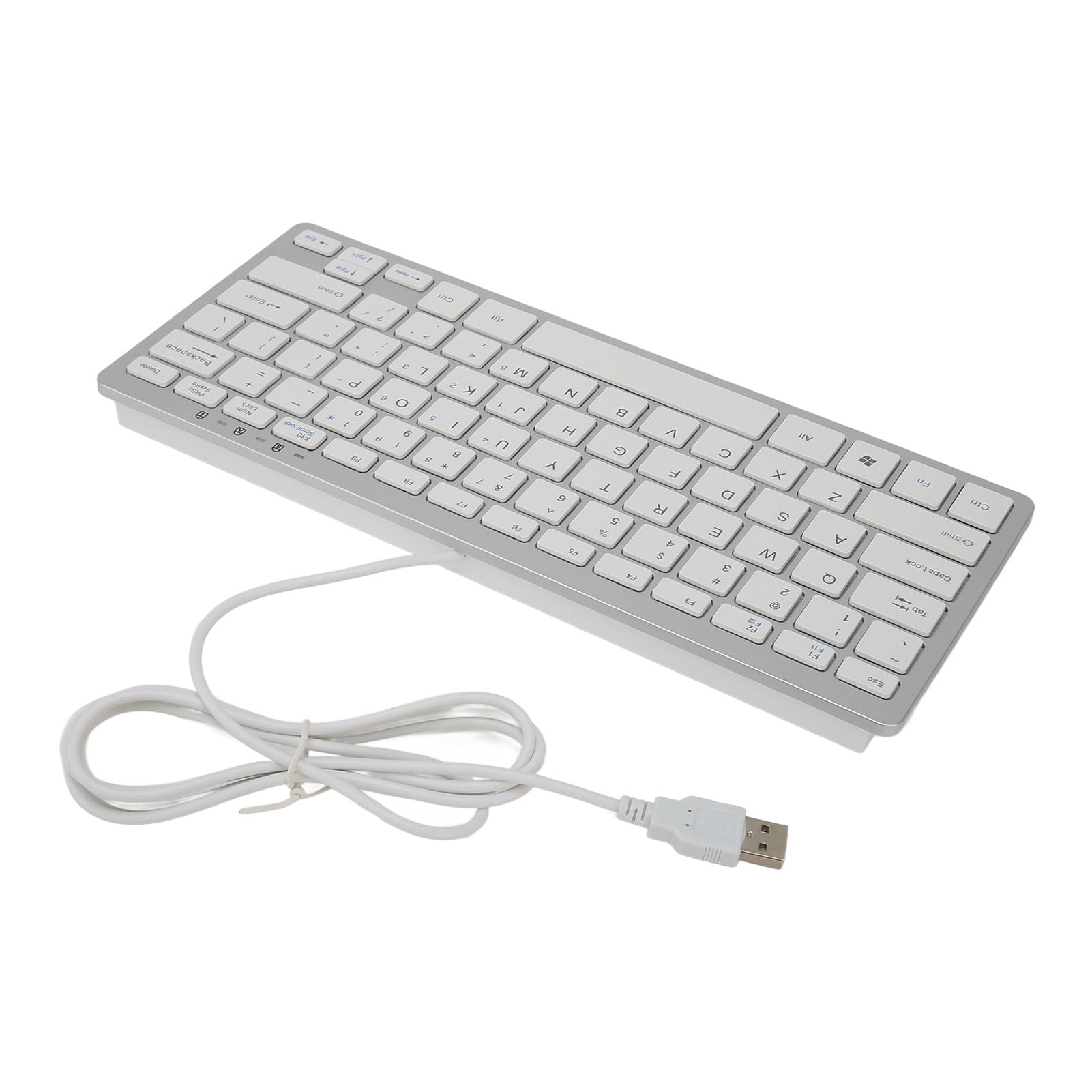 Teclado Con Cable USB, indicador LED TECLADO USB ALUMINIO ALADO TECLAS ...