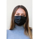 Equate Earloop Disposable Face Masks, Black, 25 Count HSA/FSA Eligible ...