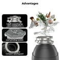 Garbage Disposal, Food Garbage Disposal with Power Cord, Stainless ...