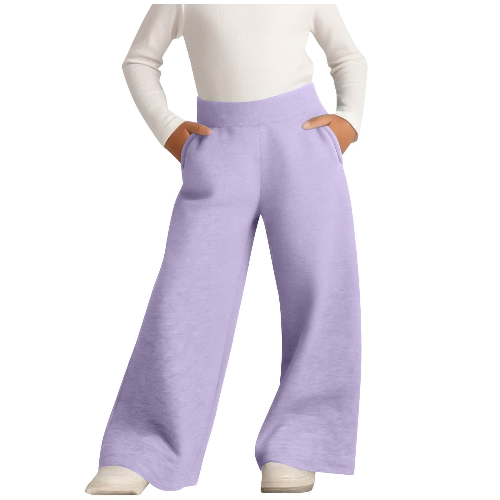 Click here for Faiwad Girls Wide Leg Sweatpants Solid Color Casua... prices
