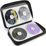 "Coofit CD Case, 80 Capacity Hard Shell DVD Organizer, Plastic CD ...