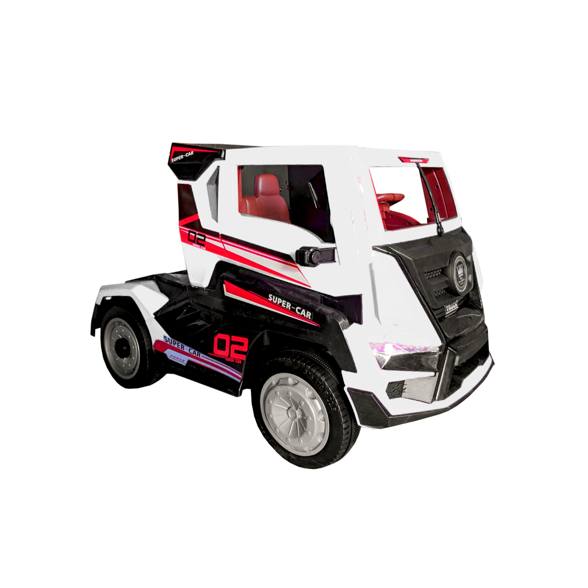 Montable Electrico AEIOU Trailer Blanco 12 V | Walmart en línea