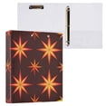 Stars Light 3 Ring Binders 1.5 inch Hardcover File Folders with ...