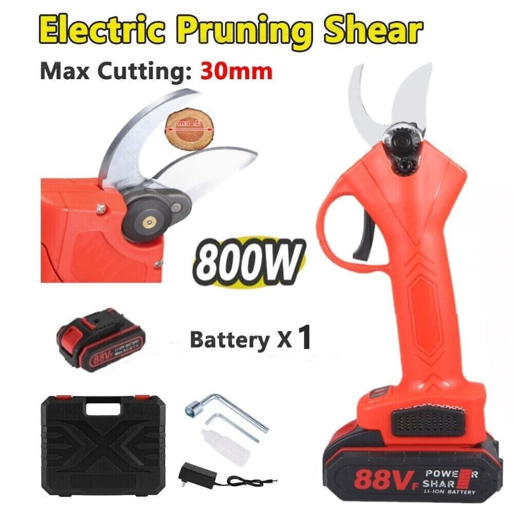 Pruning Shear Battery Powered, Electric Pruning Shears Cordless with ...